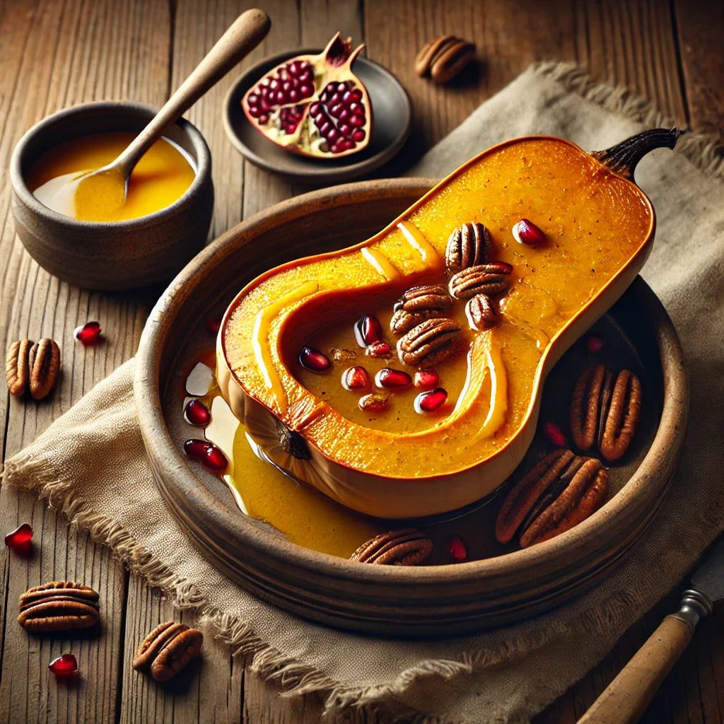 Holiday Hunnie-Glazed Roasted Squash with BeeMindful Hunnie Hot 🎄 ...